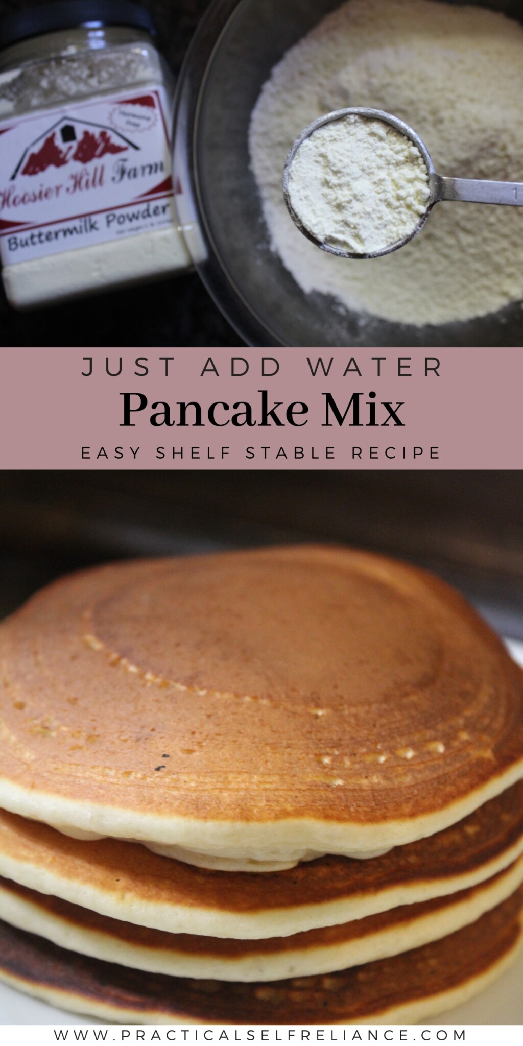 Homemade Just Add Water Pancake Mix — Practical Self Reliance