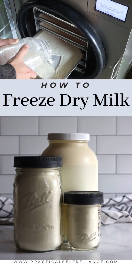How to Freeze Dry Milk — Practical Self Reliance